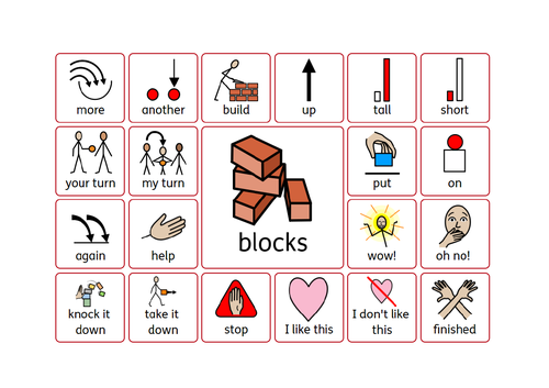 AAC Play communication board bundle for SEND/ASN pupils - bubbles ...