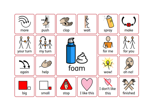 AAC Play communication board bundle for SEND/ASN pupils - bubbles ...