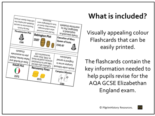 Elizabethan England Flashcards | Teaching Resources