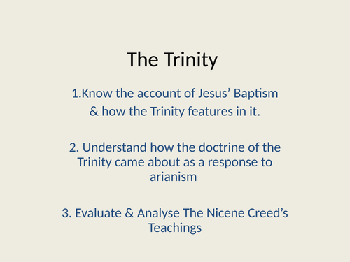 The Trinity | Teaching Resources