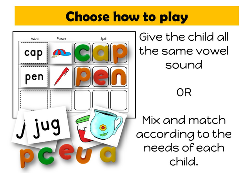 CVC Words Read, Match and Spell | Teaching Resources