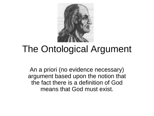 Ontological Argument intro AQA RS | Teaching Resources