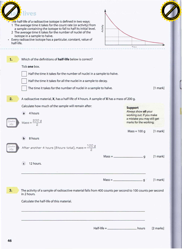 Physics - Half Life | Teaching Resources