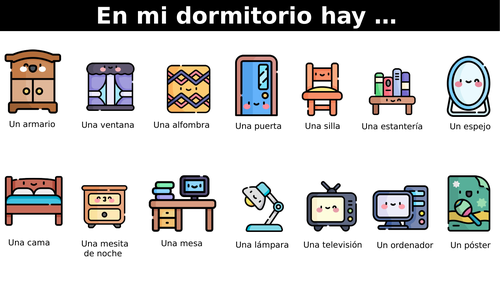 Mi dormitorio - My bedroom | Teaching Resources