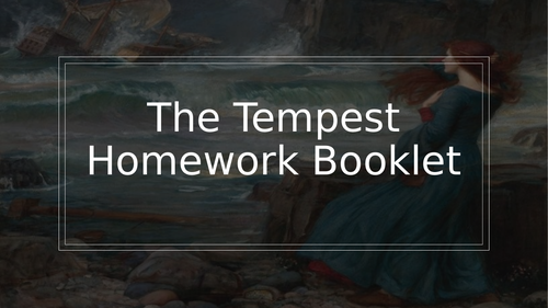 The Tempest (Bundled Homework) | Teaching Resources