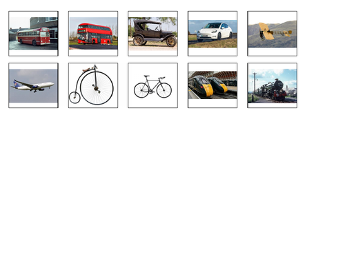 Old and new transport worksheet KS1 | Teaching Resources
