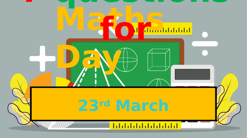 World Maths Day - 23rd March | Teaching Resources