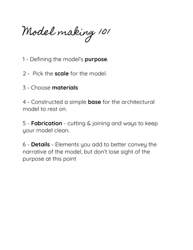 ARCHITECTURE 3D Design AQA | Model Making INTRO | 2 Lessons | Teaching ...