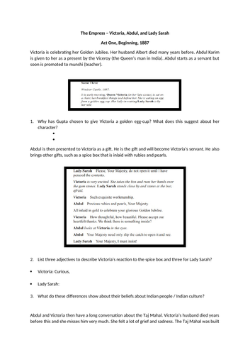The Empress GCSE Scheme of Work [EXPAND] | Teaching Resources
