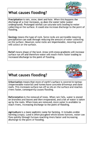 L7 - What are the causes of flooding | Teaching Resources