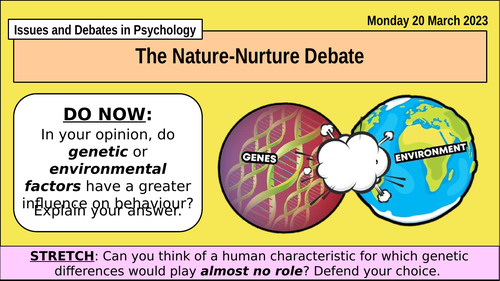 A-Level Psychology - THE NATURE-NURTURE DEBATE [Issues and Debates ...