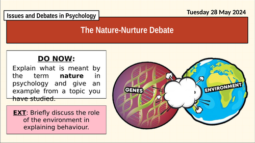 A-Level Psychology - THE NATURE-NURTURE DEBATE [Issues and Debates ...
