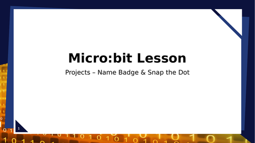 Micro:bit Lesson - Snap the Dot | Teaching Resources