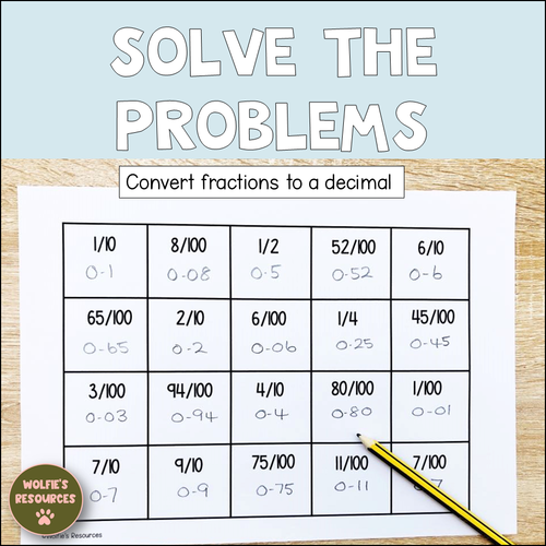 Easter Maths Year 4 Converting Fractions To A Decimal | Teaching Resources Easter Maths Year 4 Converting Fractions To A Decimal | Teaching Resources
