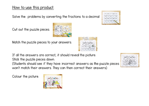 Easter Maths Year 4 Converting Fractions To A Decimal | Teaching Resources Easter Maths Year 4 Converting Fractions To A Decimal | Teaching Resources