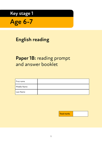 KS1 Reading Progress Test 1B - Age 6-7 - Fleetfoot the Fawn | Teaching ...