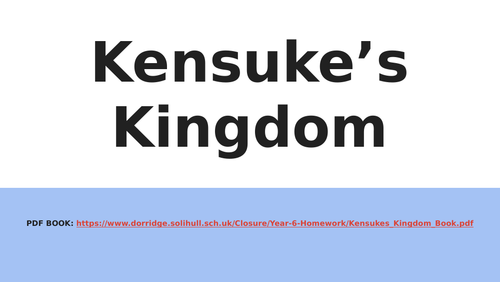 Kensuke's Kingdom Planning Y5 | Teaching Resources