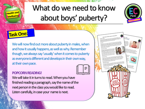 Boys' Puberty PSHE | Teaching Resources