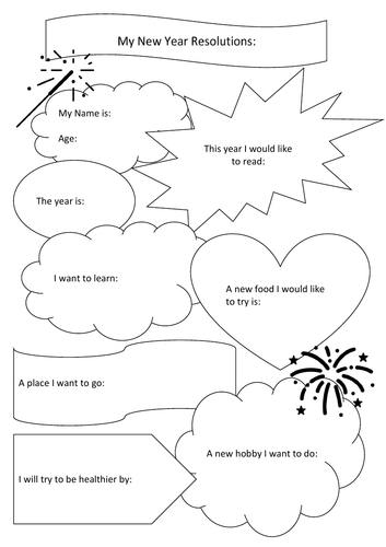 New Year's Resolutions | Teaching Resources