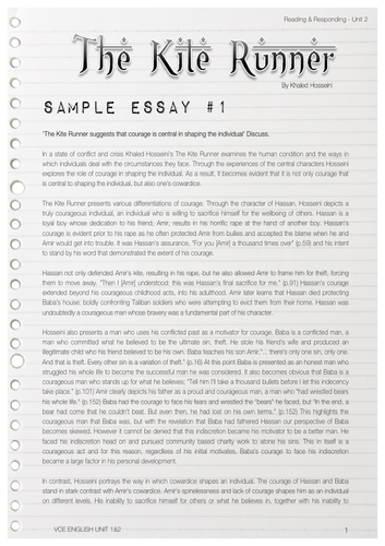 The Kite Runner KS5 A Level SOW | Teaching Resources