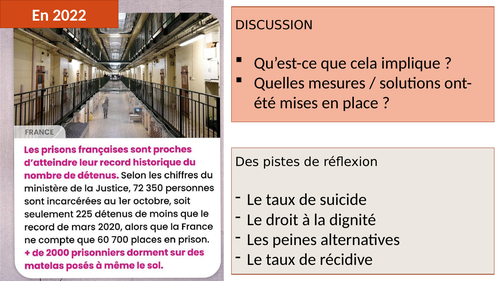 A Level French AQA - La criminalité (Year 2) | Teaching Resources