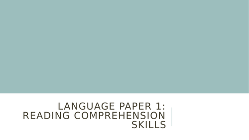 Edexcel Pearson LIFT 2.0 English Language Paper 1 Non-Fiction ...