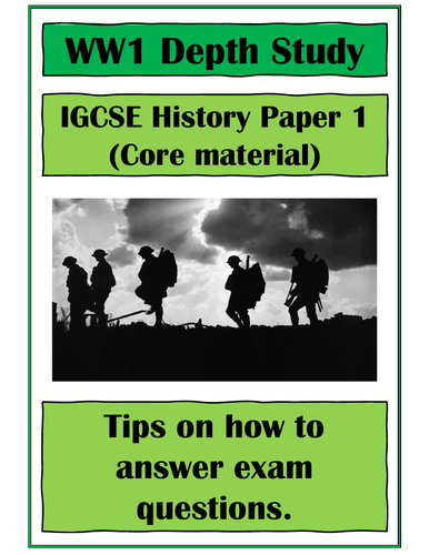 IGCSE History - How to answer paper 1 core content questions ...