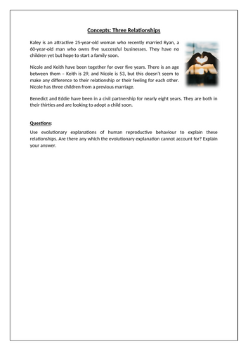 A-Level Psychology - SEXUAL SELECTION & HUMAN REPRODUCTIVE BEHAVIOUR ...