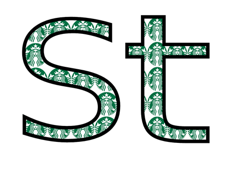 FULL Starbooks Bespoke Lettering / Letter Set Display for Starbucks ...