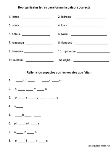 La Primavera - Spanish Spring Worksheets | Teaching Resources