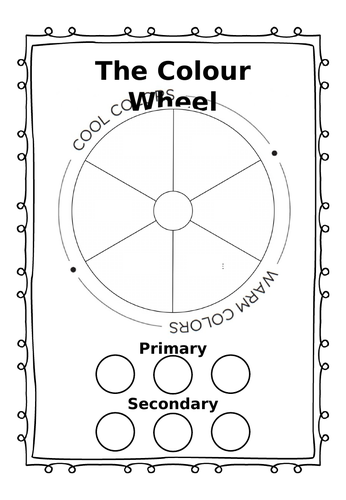 Colour Theory Basics - Colour Wheel Worksheet | Teaching Resources