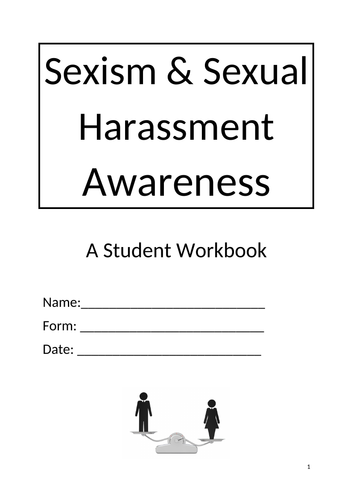 Sexism And Sexual Harassment Awareness Reflection Workbook Teaching Resources