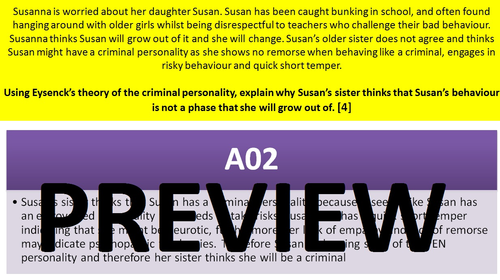 Eysenck's theory of criminal personality - AQA A Level Psychology ...