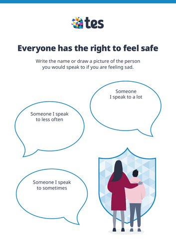 People I can talk to - KS2 worksheet | Teaching Resources