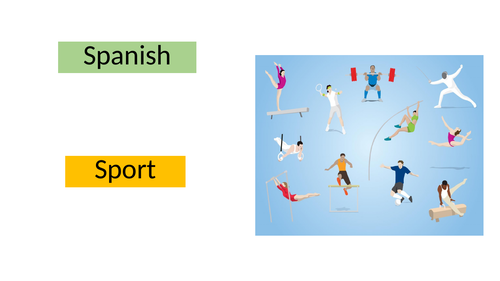 Spanish - Sport (including football vocab) | Teaching Resources