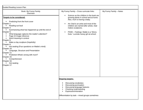 My Funny Family Guided Reading Bundle | Teaching Resources