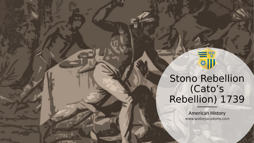 The Stono Slave Rebellion 1739 | Teaching Resources