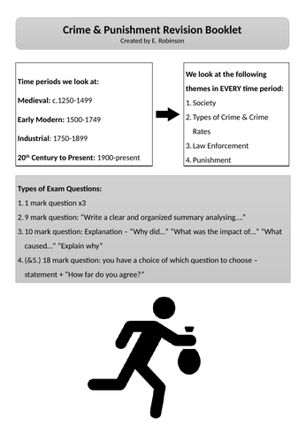 OCR Crime & Punishment Revision Activities | Teaching Resources