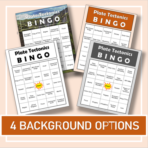 Plate Tectonics BINGO | Geology BINGO | Teaching Resources