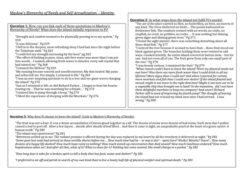 Life of Pi - full SOL (33 lessons) | Teaching Resources