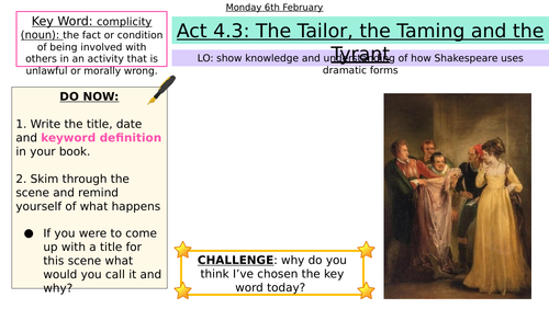 The Taming of the Shrew - full unit of work | Teaching Resources