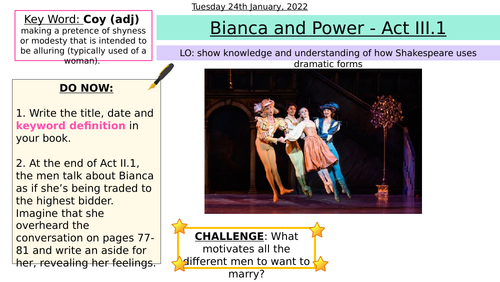 The Taming of the Shrew - full unit of work | Teaching Resources