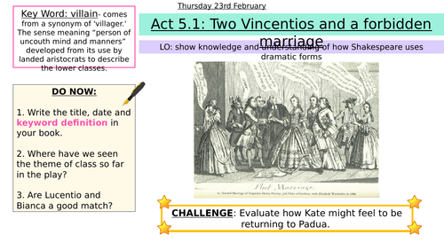 The Taming of the Shrew - full unit of work | Teaching Resources