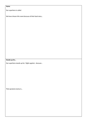 Character Education 'Superheroes' x 2 Lessons KS3 | Teaching Resources