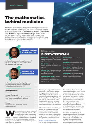 The mathematics behind medicine | Teaching Resources