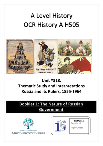 Russia and its Rulers 1855-1964 Useful Learners Booklets for ALL Themes ...