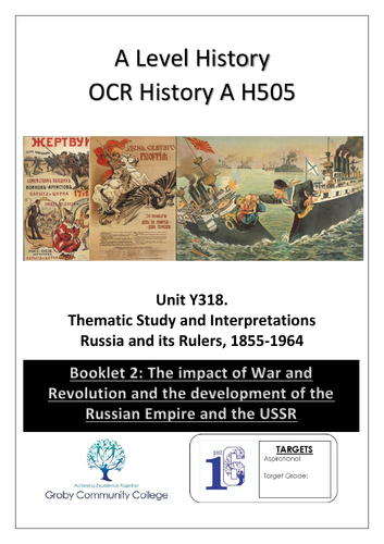 Russia and its Rulers 1855-1964 Useful Learners Booklets for ALL Themes ...
