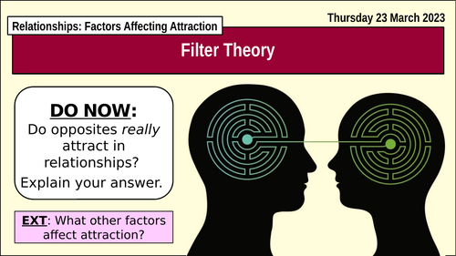 A-Level Psychology - FILTERY THEORY: FACTORS AFFECTING ATTRACTION ...
