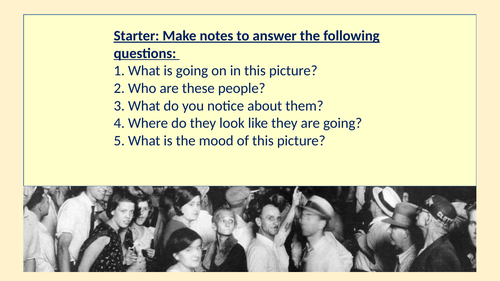 Segregation KS3 Civil Rights intro | Teaching Resources