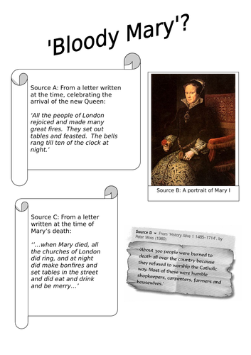 Does Mary Tudor deserve her nickname of 'Bloody Mary'? | Teaching Resources